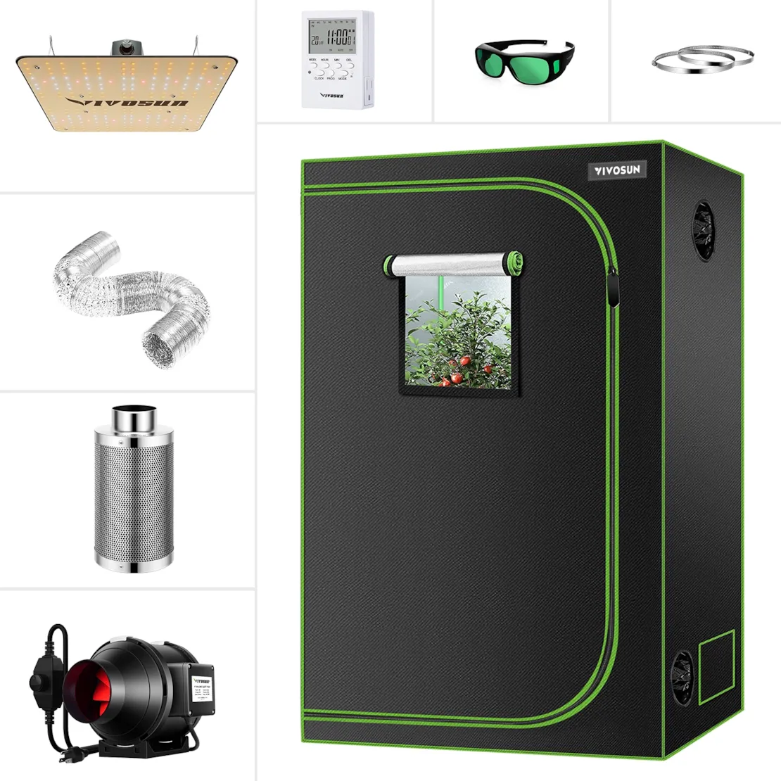 VIVOSUN Basic Grow Tent Kit Review With VS1000 LED Grow Light 2023 ⋆ ...